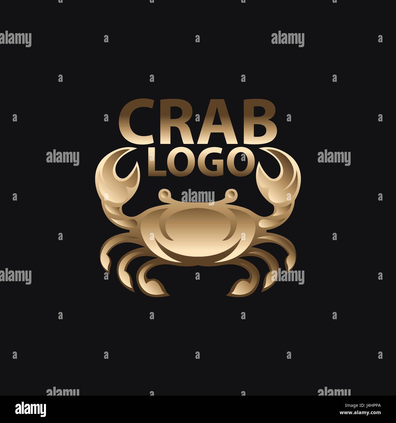 Crab logo vector icon design Stock Vector Image & Art - Alamy