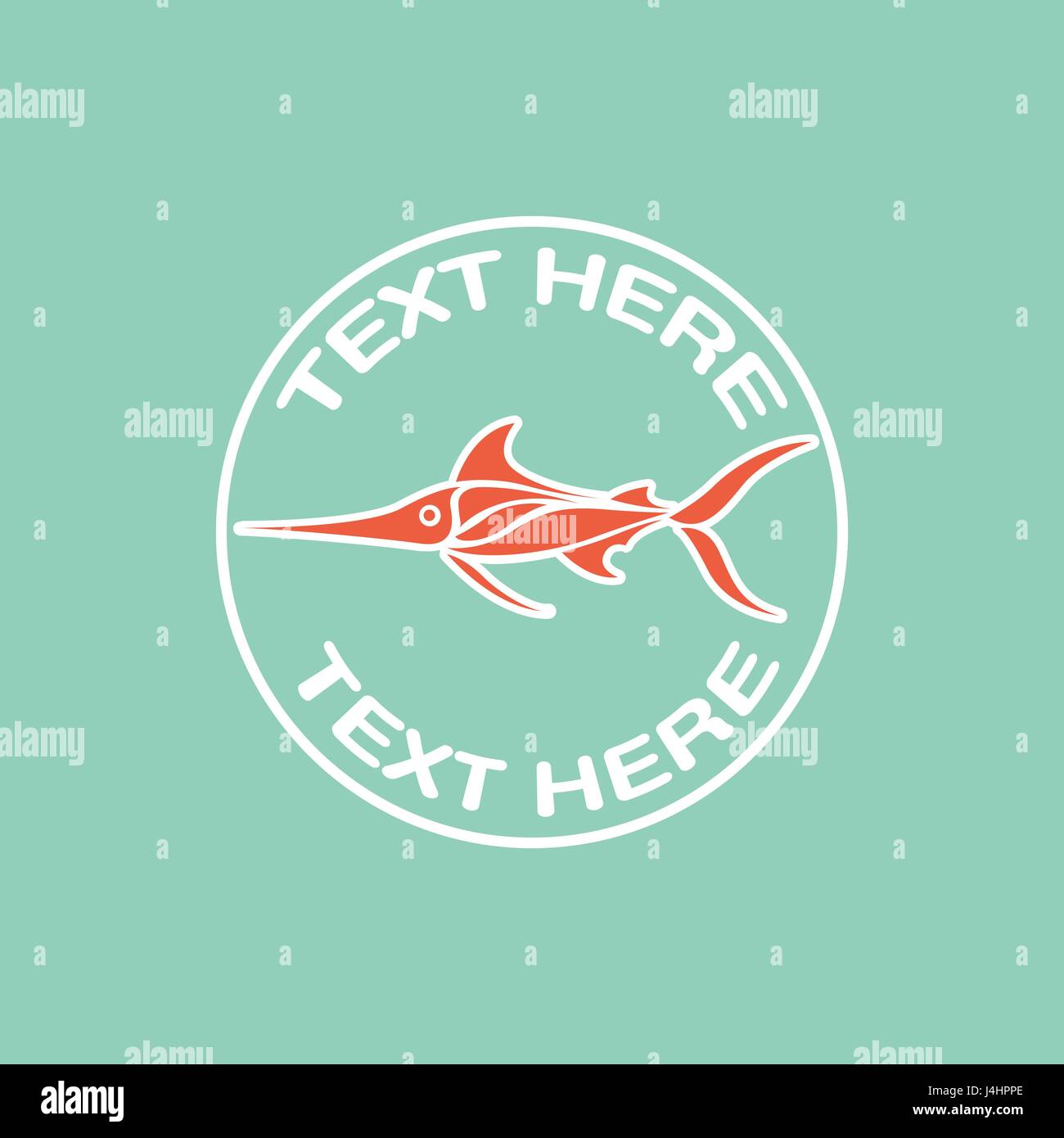 deep sea fish logo vector icon illustration design Stock Vector Image ...