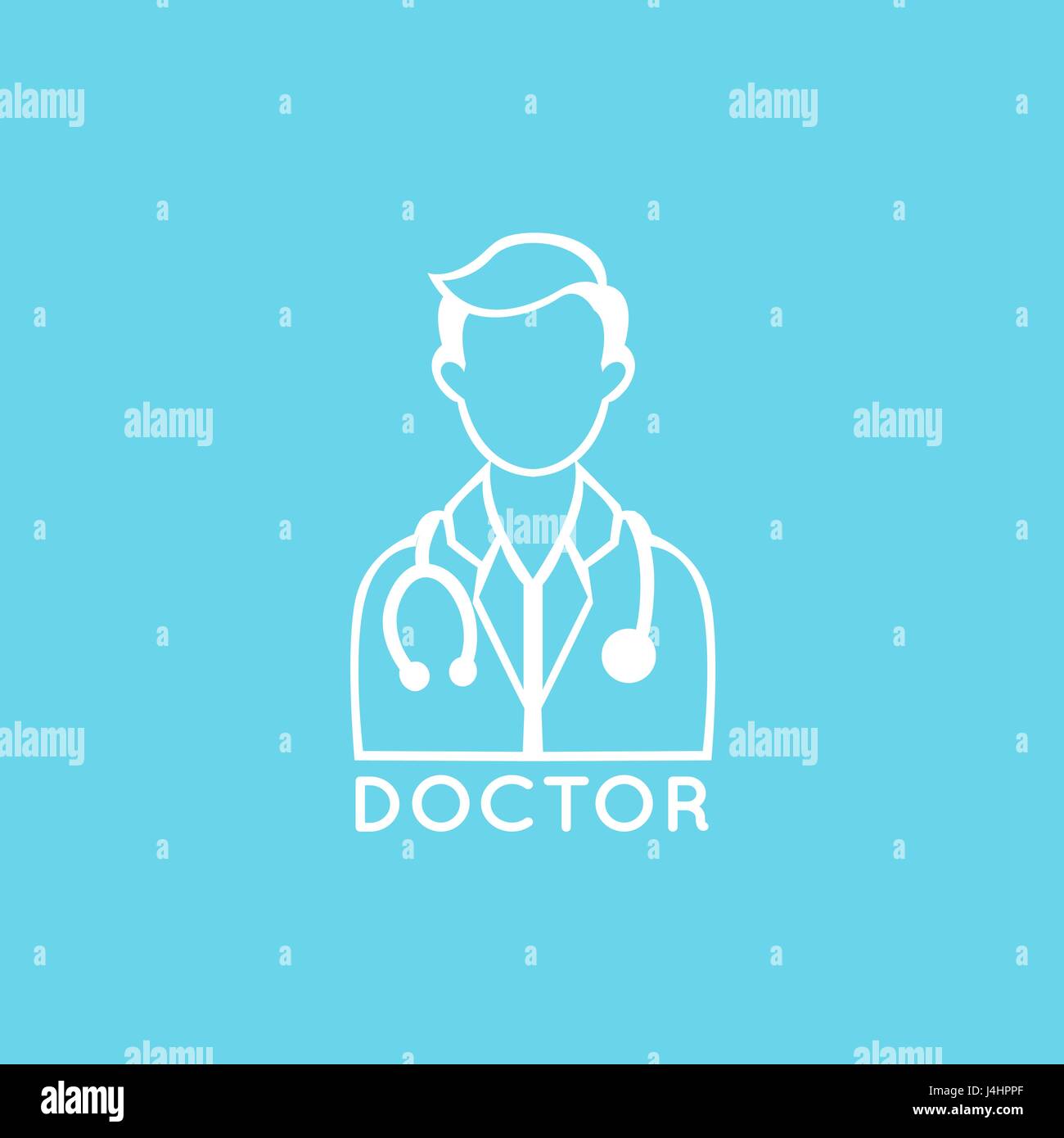 Doctor logo vector hi-res stock photography and images - Alamy