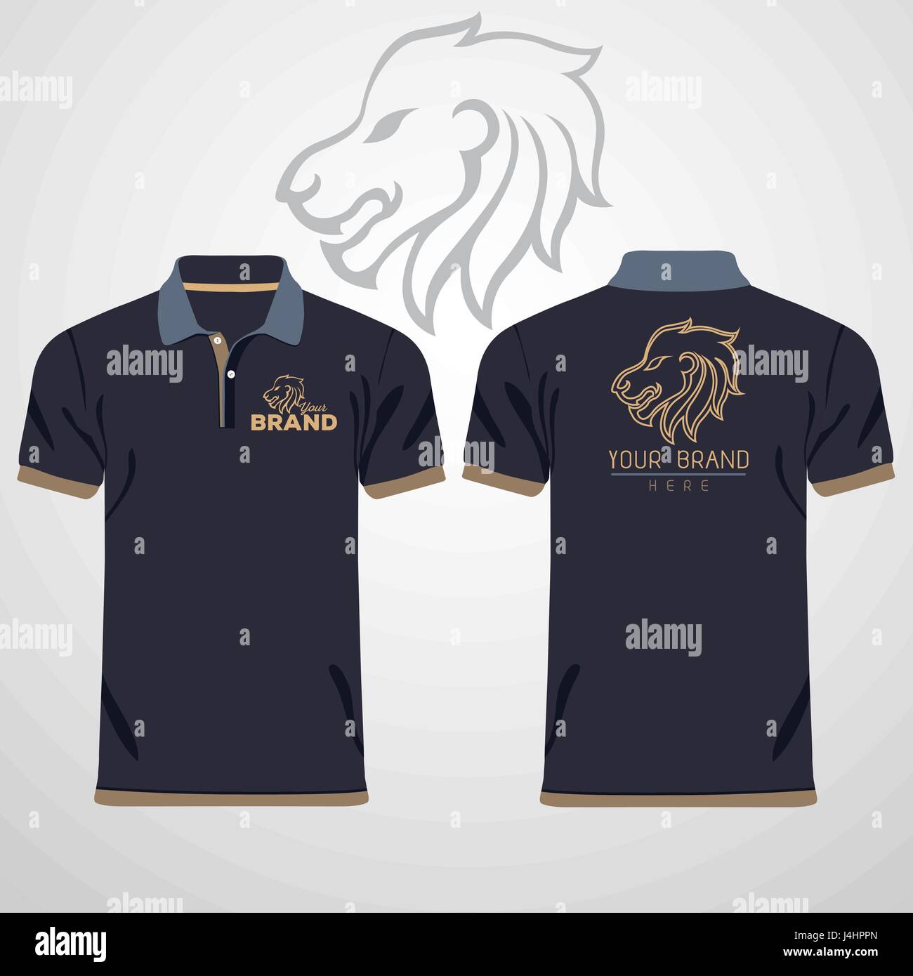 Color men polo shirts. Design template. Vector illustration Stock ...