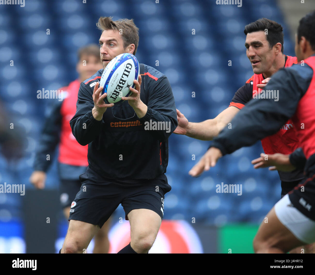 Saracens' Chris Wyles during the captain's run at BT Murrayfield ...