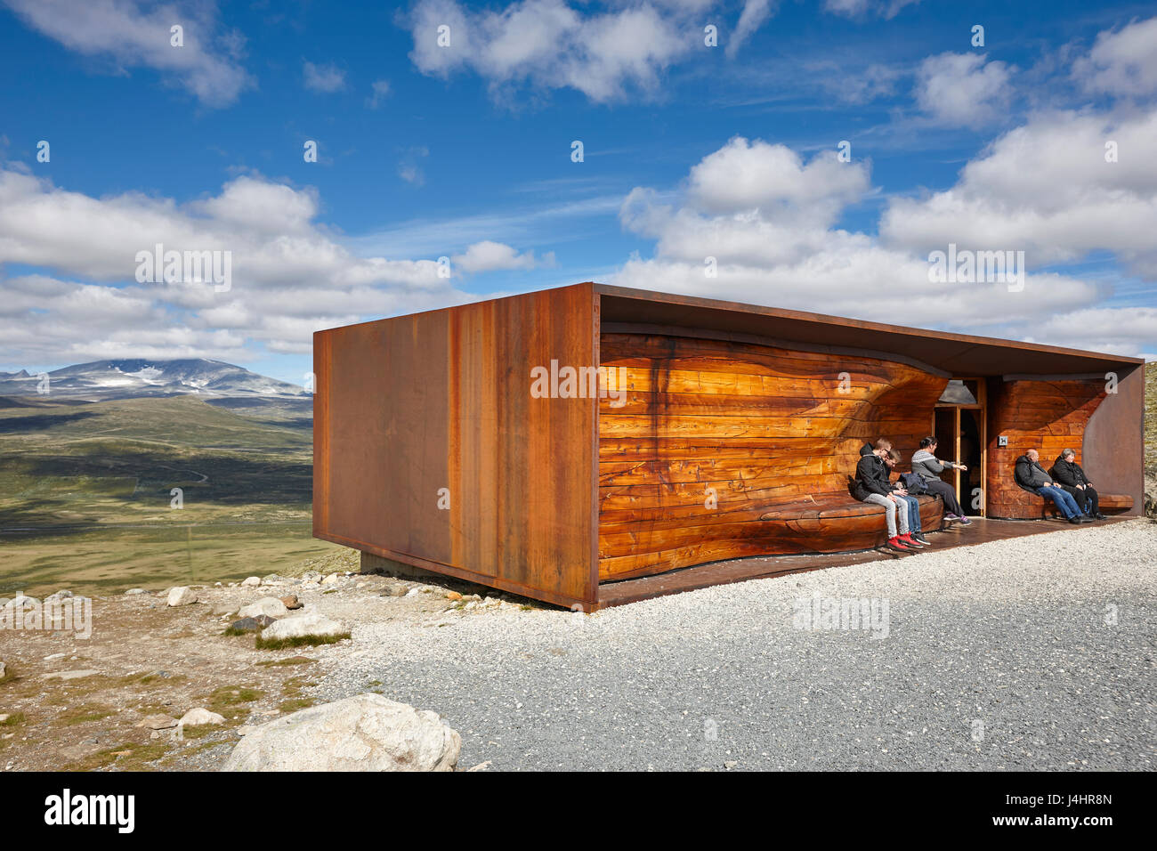 Norway. Snohetta viewpoint. Dovrefjell-Sunndalsfjella National Park ...