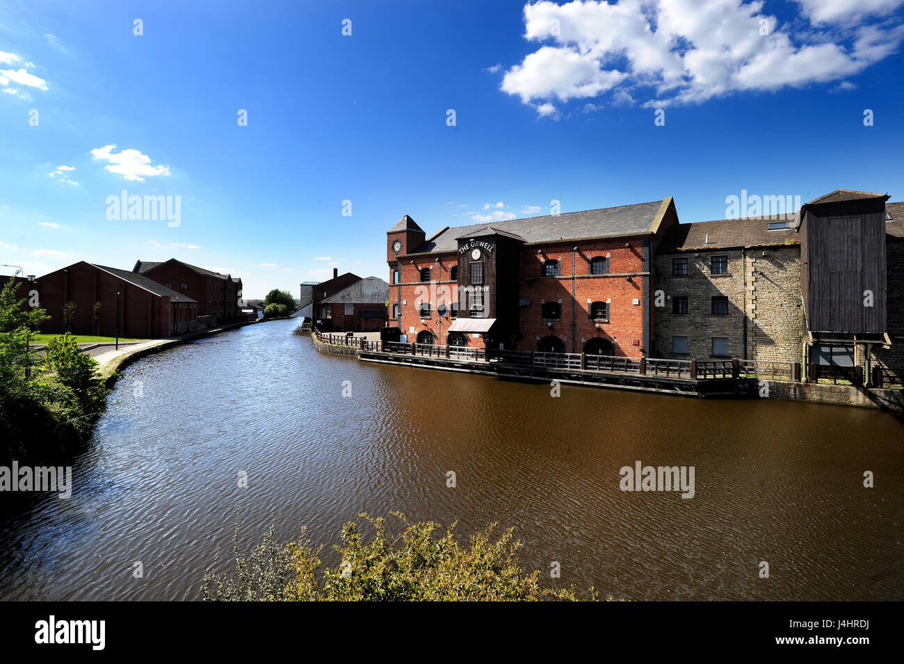 View of Wigan Pier on the Leeds and Liverpool Canal, Wigan. Picture by ...
