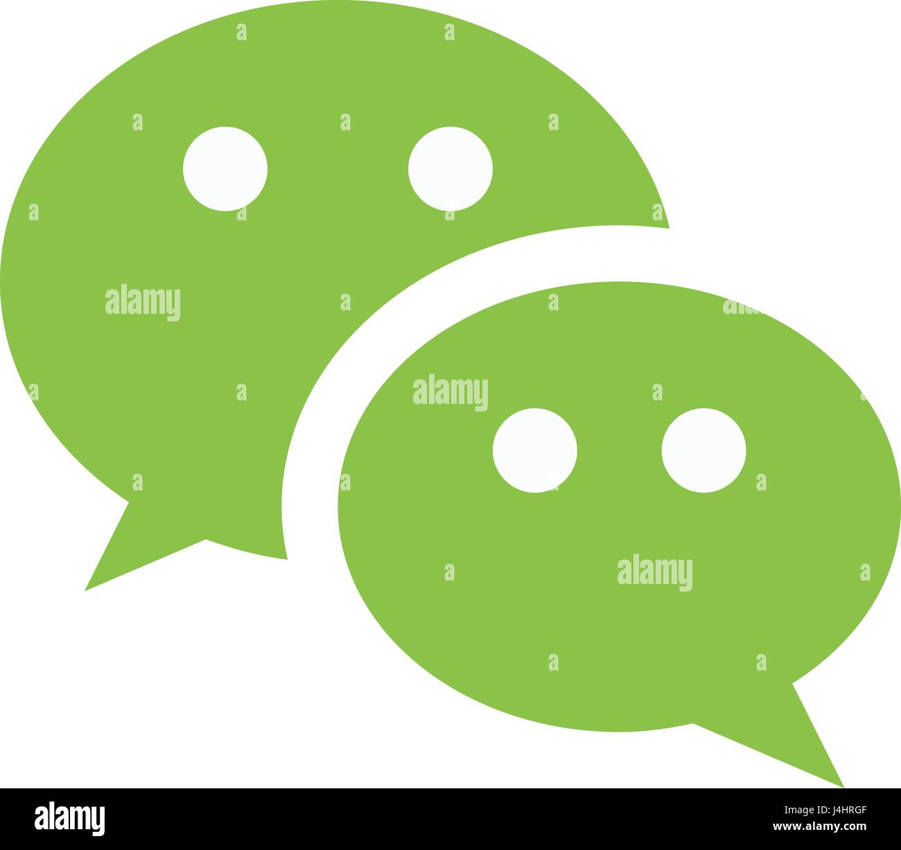 Wechat icon Stock Vector Images - Alamy