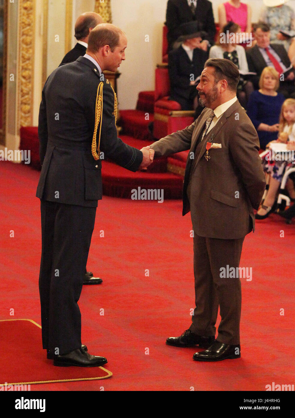 Is made obe duke cambridge investiture ceremony buckingham palace hi ...