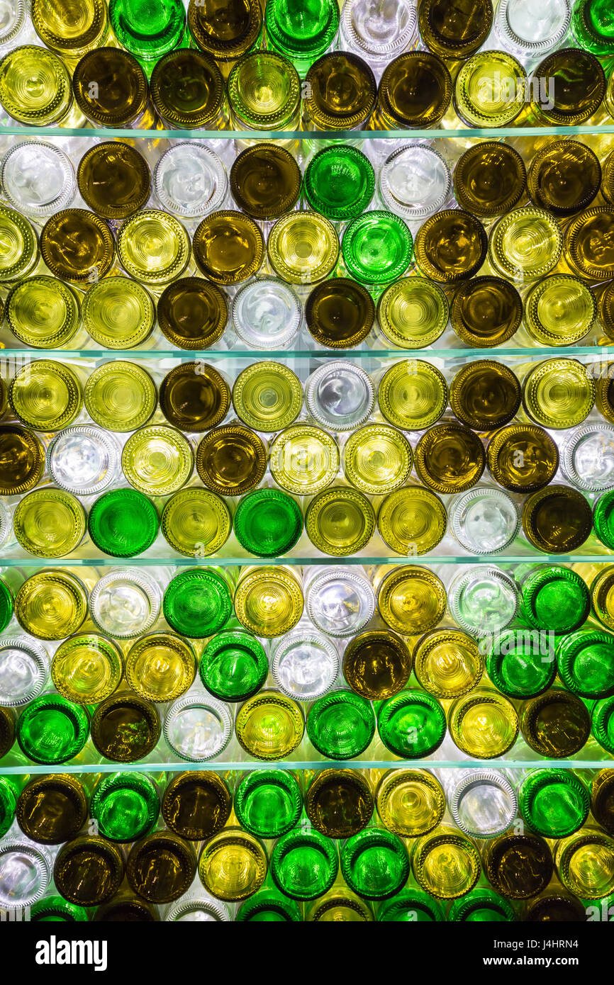 empty glass bottles stacked Stock Photo - Alamy