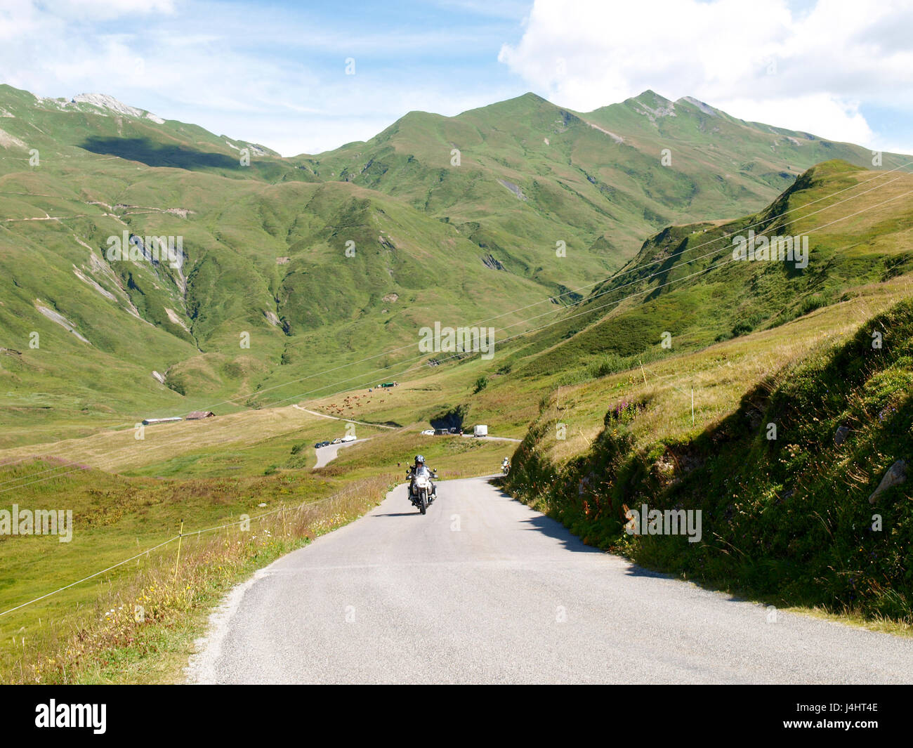 Routes des Grandes Alpes, France: Alpine landscape of the French hills ...