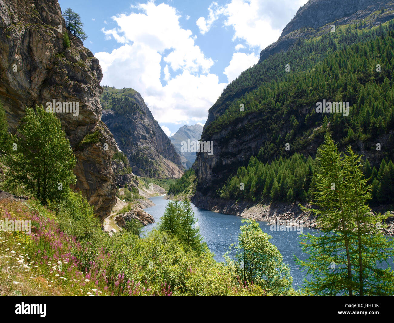 Routes des Grandes Alpes, France: Alpine landscape of the French hills ...
