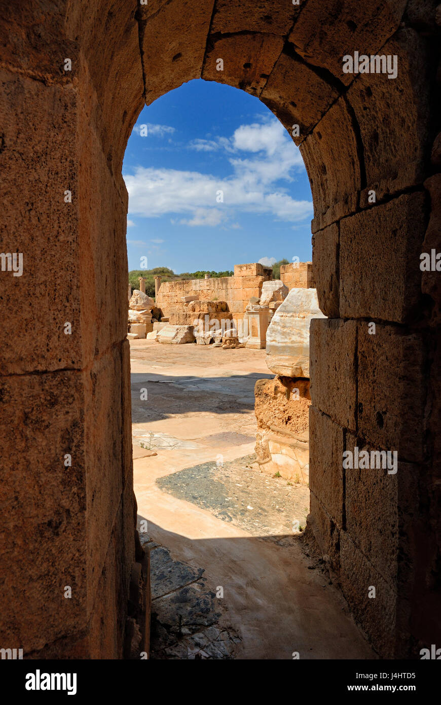 Libya Tripoli Leptis Magna Roman archaeological site Unesco World ...