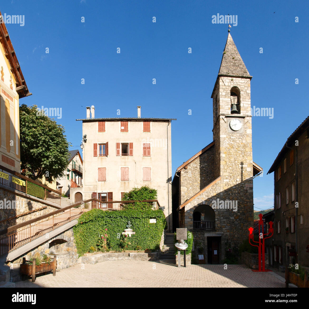 France: Church in rural village Stock Photo - Alamy