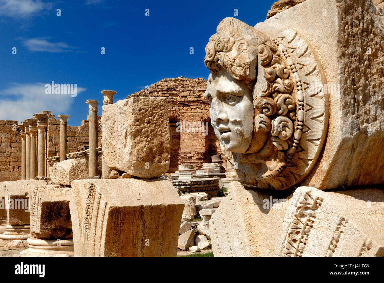 Libya, Tripoli, Leptis Magna, Murqub District, Khoms, Severan Forum ...