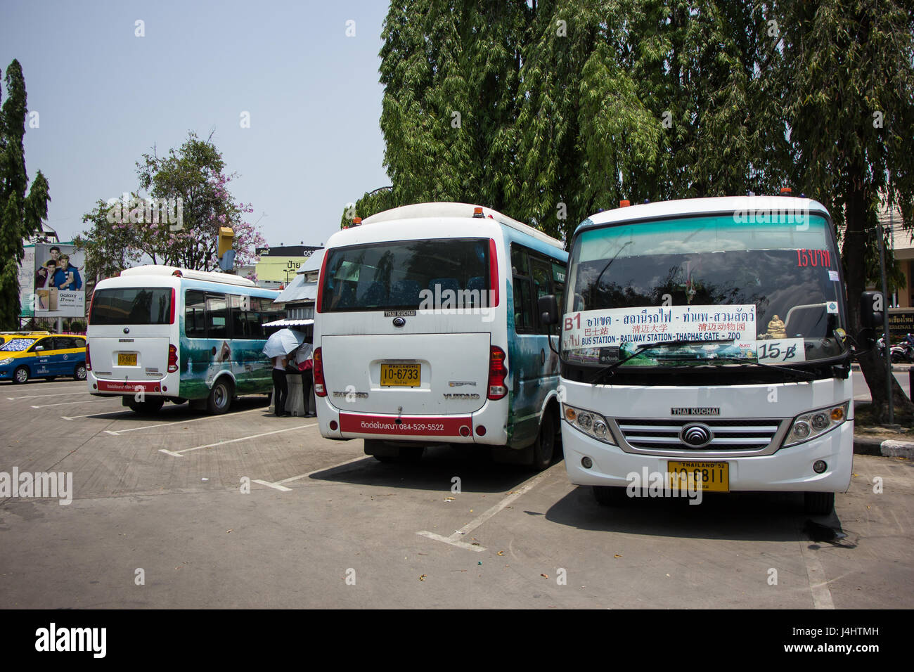 CHIANG MAI, THAILAND -MAY 1 2017: Yutong Mini Bus. New bus of Chiangmai ...