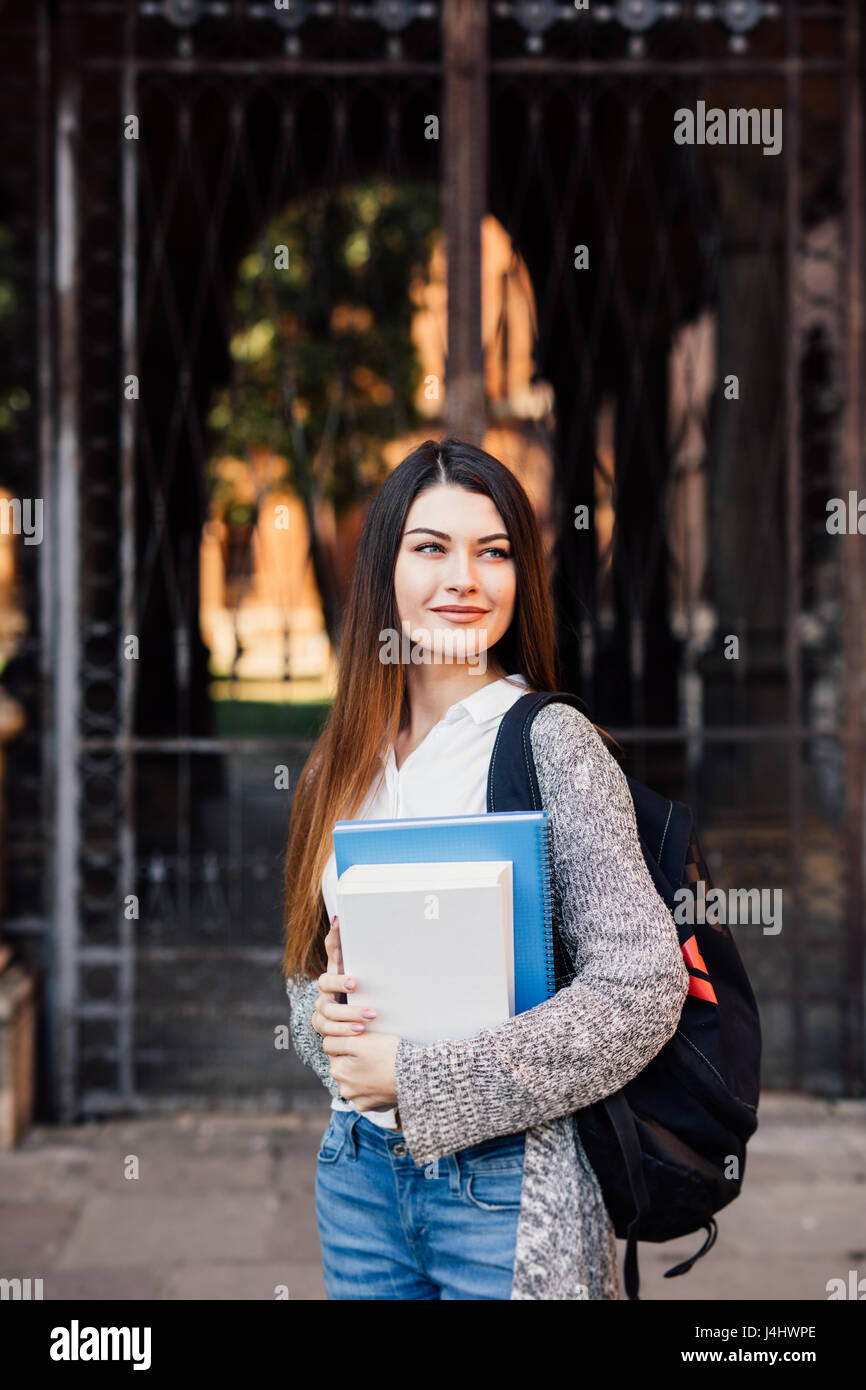 Adult female student notebooks hi-res stock photography and images - Alamy