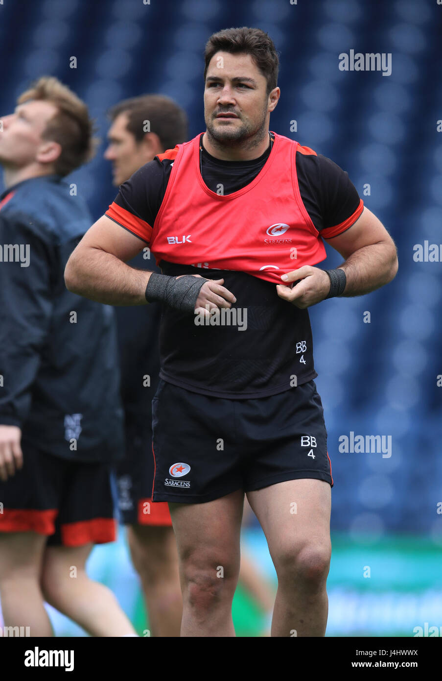Saracens' Brad Barritt during the captain's run at BT Murrayfield ...