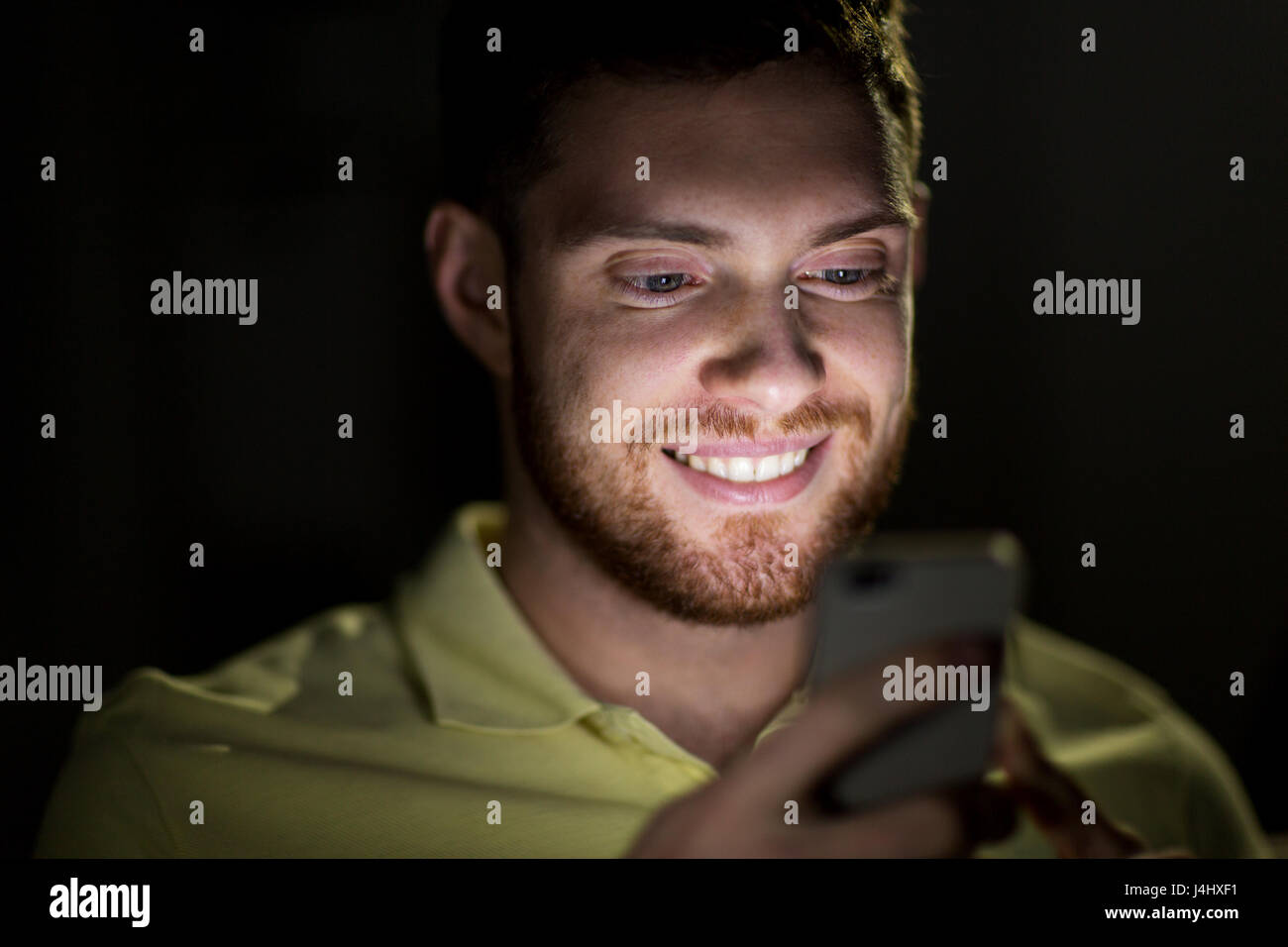 Smartphone use at night hi-res stock photography and images - Alamy