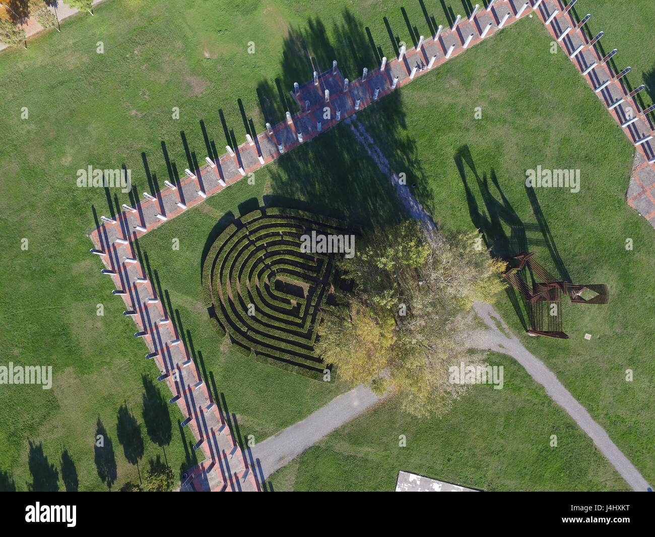 Labyrinth, Maze in Park of Villa Montalvo, Campi Bisenzio, Florence ...