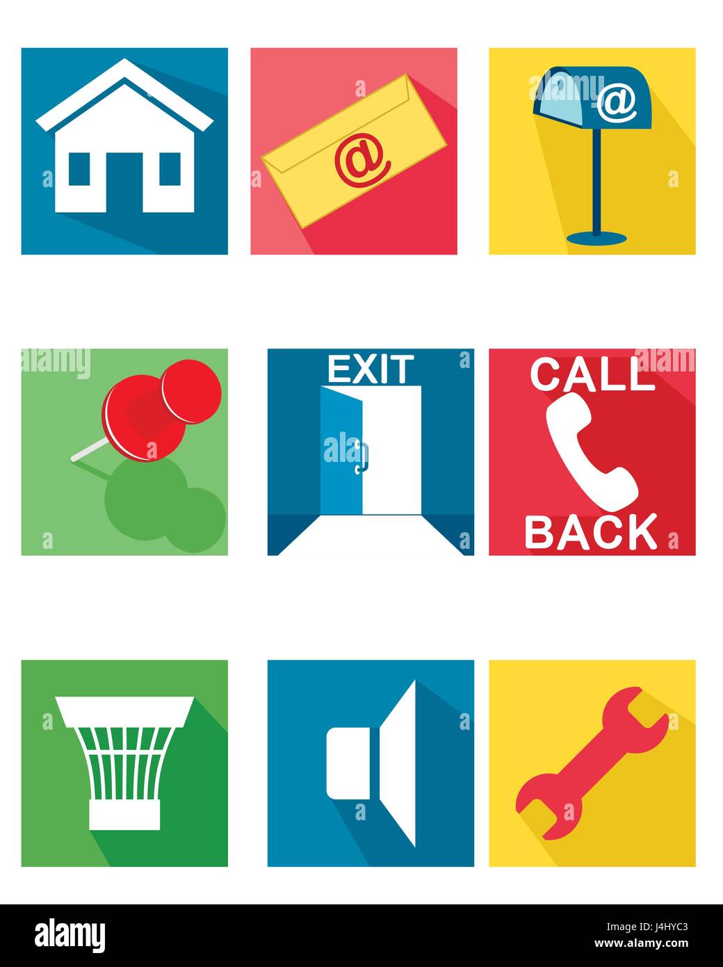 Vector illustration of a web icons set Stock Vector Image & Art - Alamy