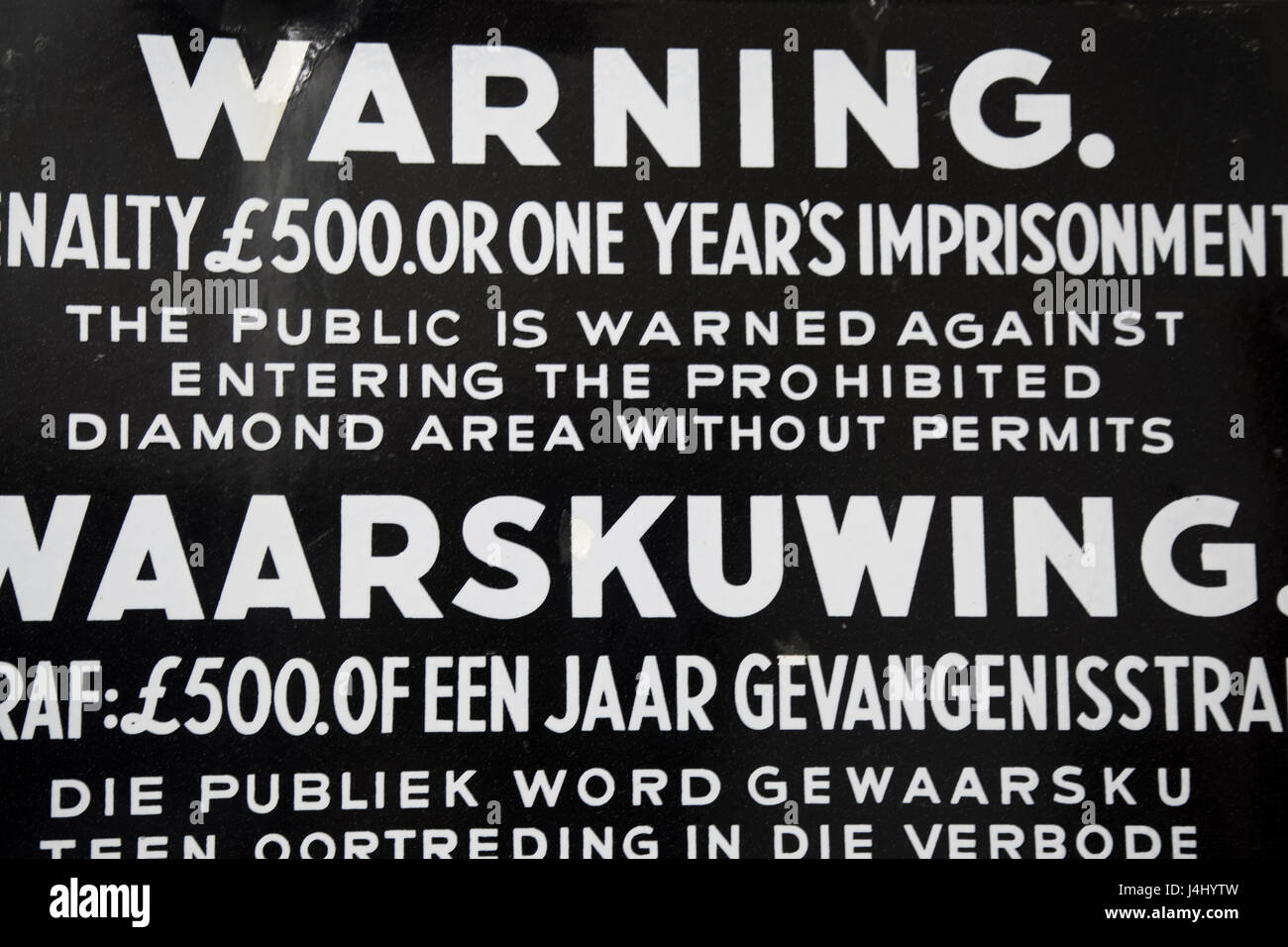 Restricted Area Diamond High Resolution Stock Photography and Images ...