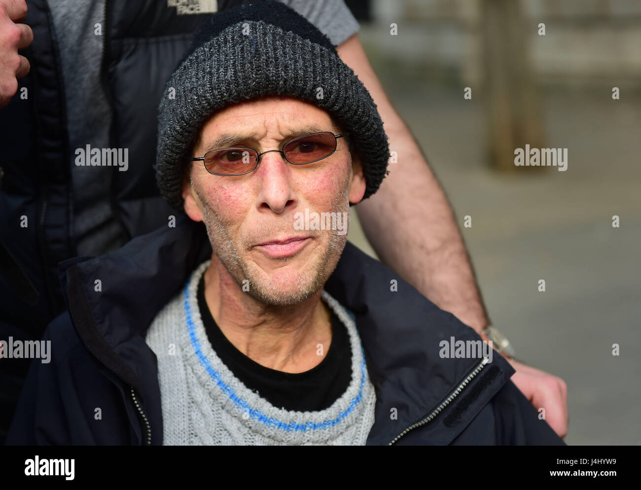 Anthony Brett outside St Bartholomew's Hospital in London, he was about ...