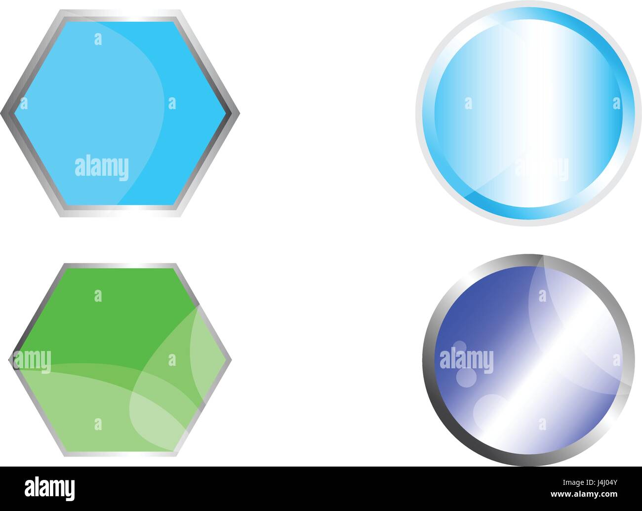 Set of web buttons Stock Vector Image & Art - Alamy