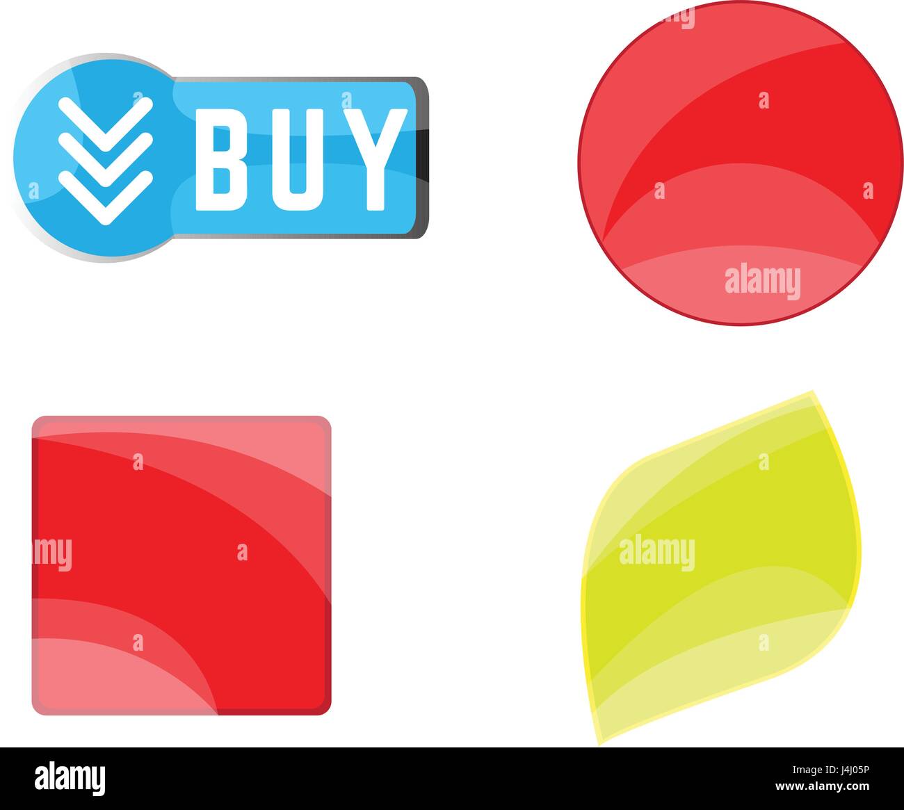 Set of web buttons Stock Vector Image & Art - Alamy