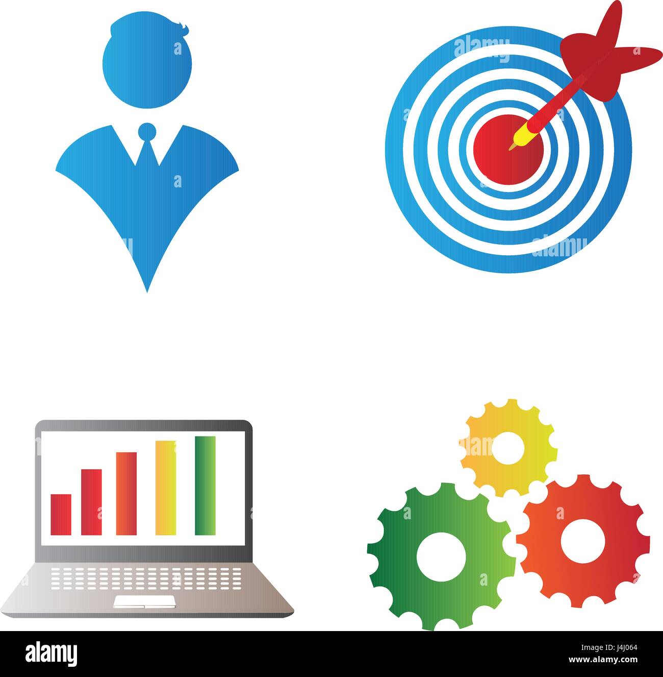 Set of business icons Stock Vector Image & Art - Alamy