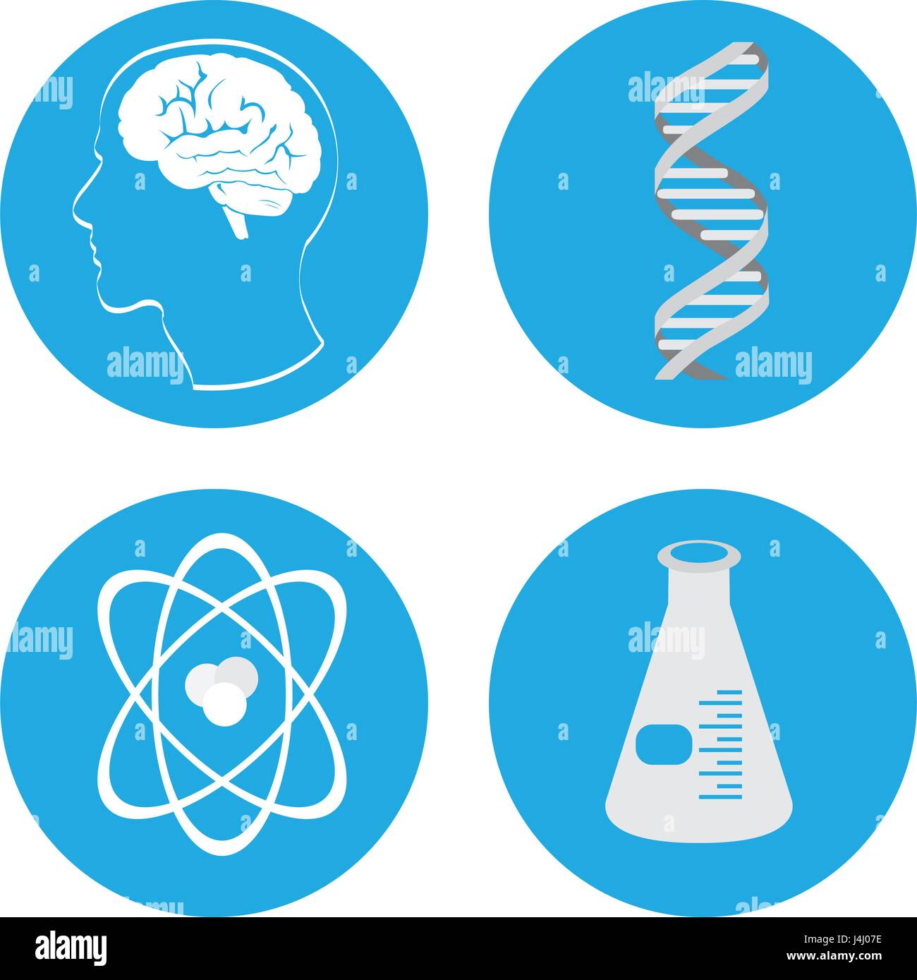 Set of science icons Stock Vector Image & Art - Alamy