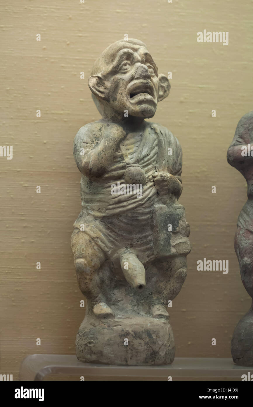Dwarf. Roman terracotta grotesque statuette from Herculaneum (1st ...