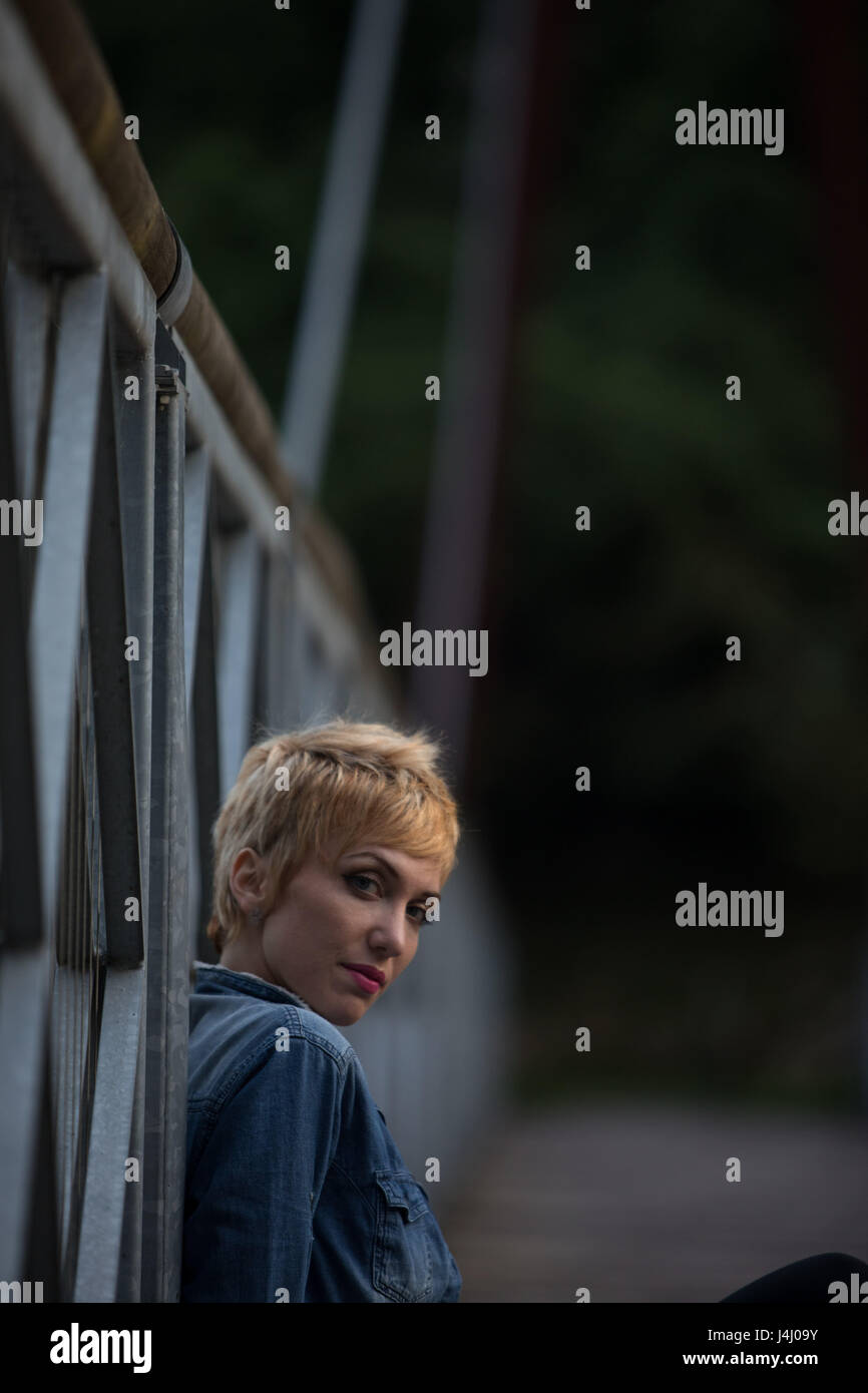 Attractive solemn face hi-res stock photography and images - Alamy