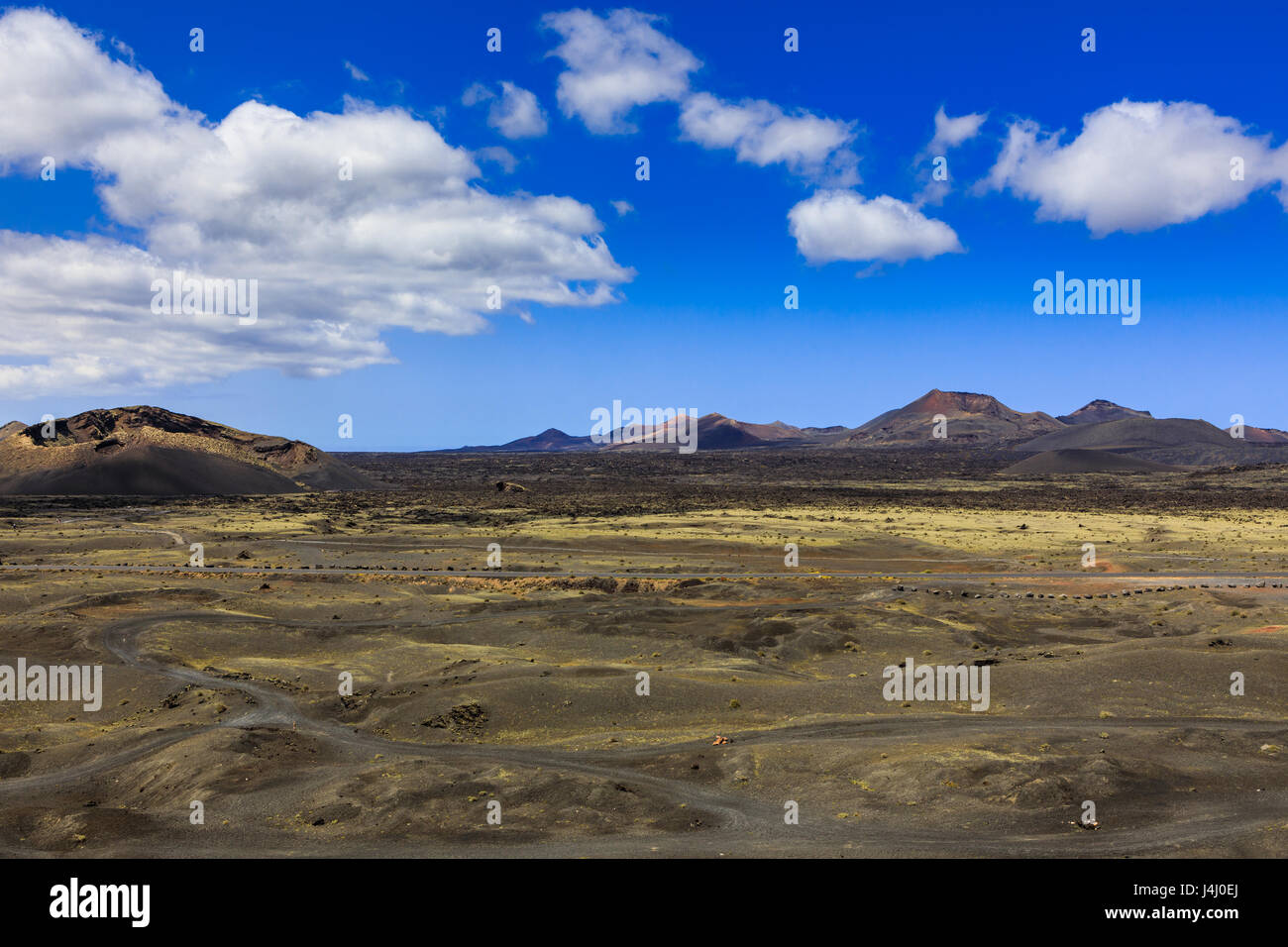 Beautiful colors in the volcanic landscape of Lanzarote Stock Photo - Alamy