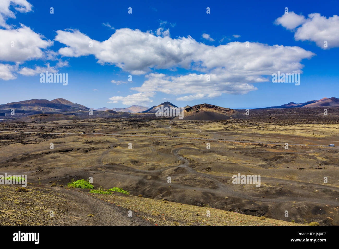 Beautiful colors in the volcanic landscape of Lanzarote Stock Photo - Alamy