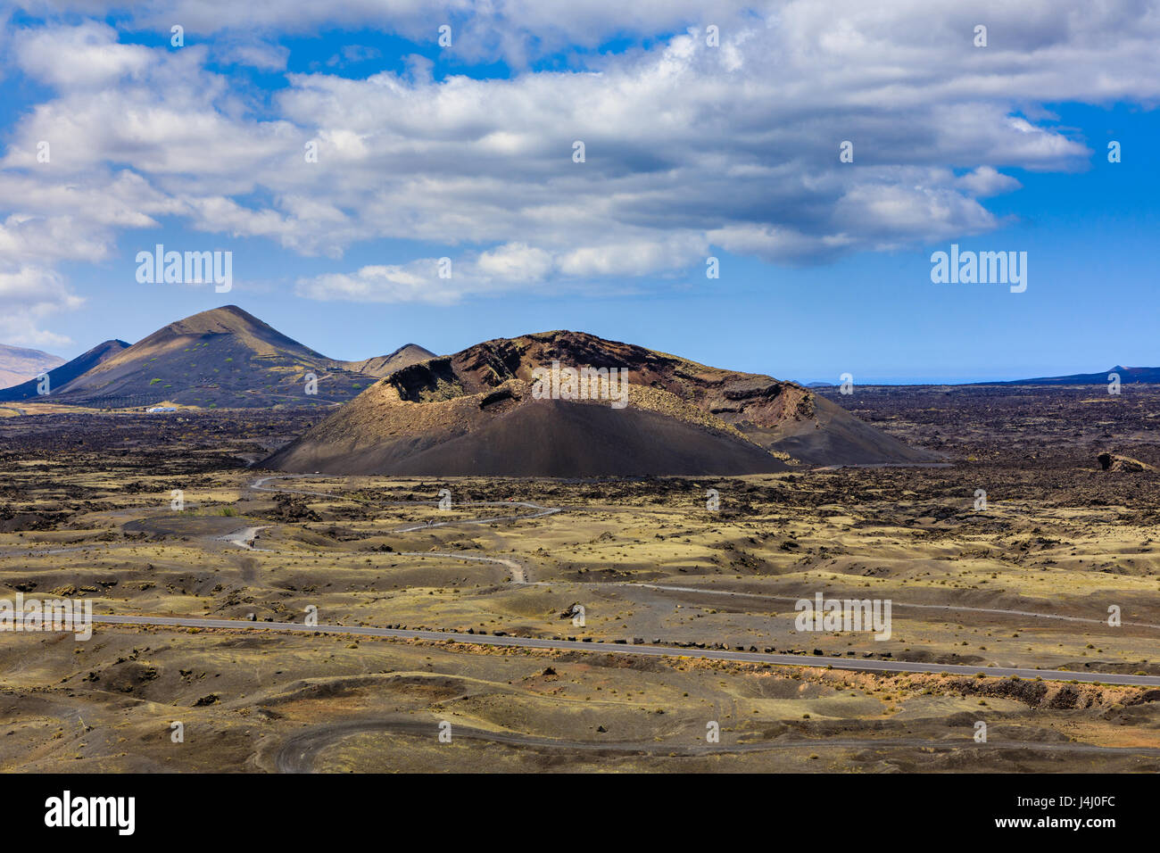 Beautiful colors in the volcanic landscape of Lanzarote Stock Photo - Alamy