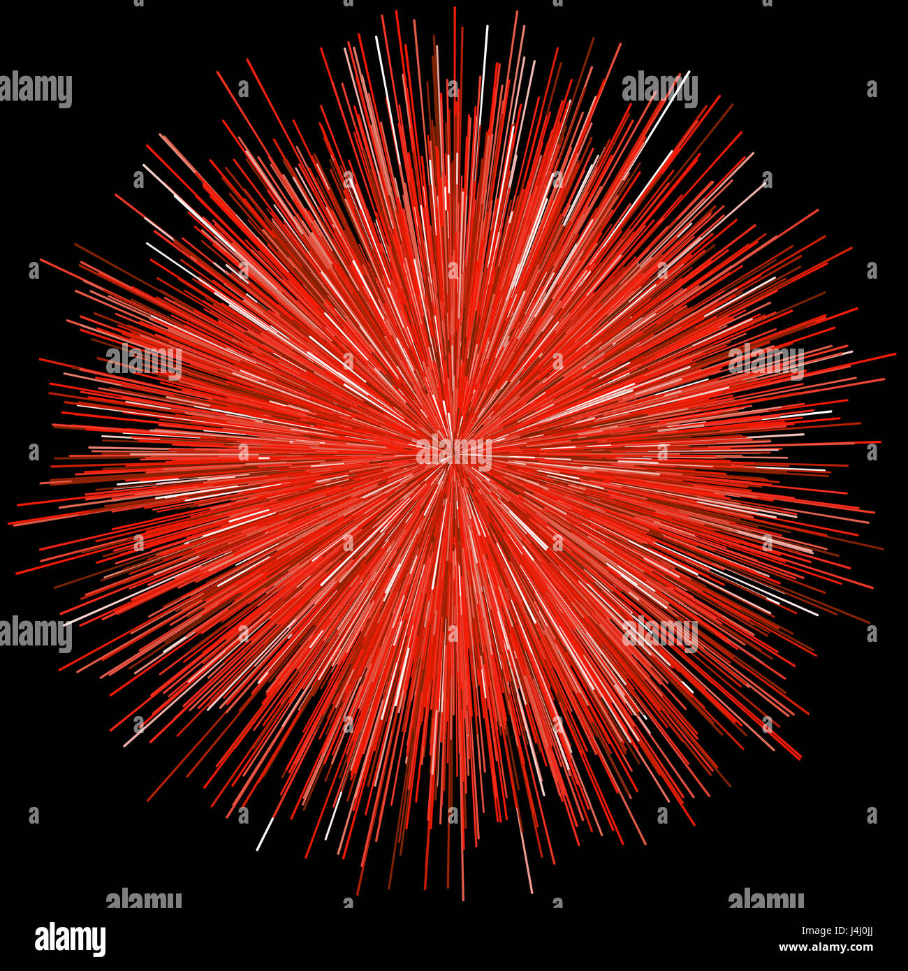 Abstract colorful explosion of fireworks against a dark background ...