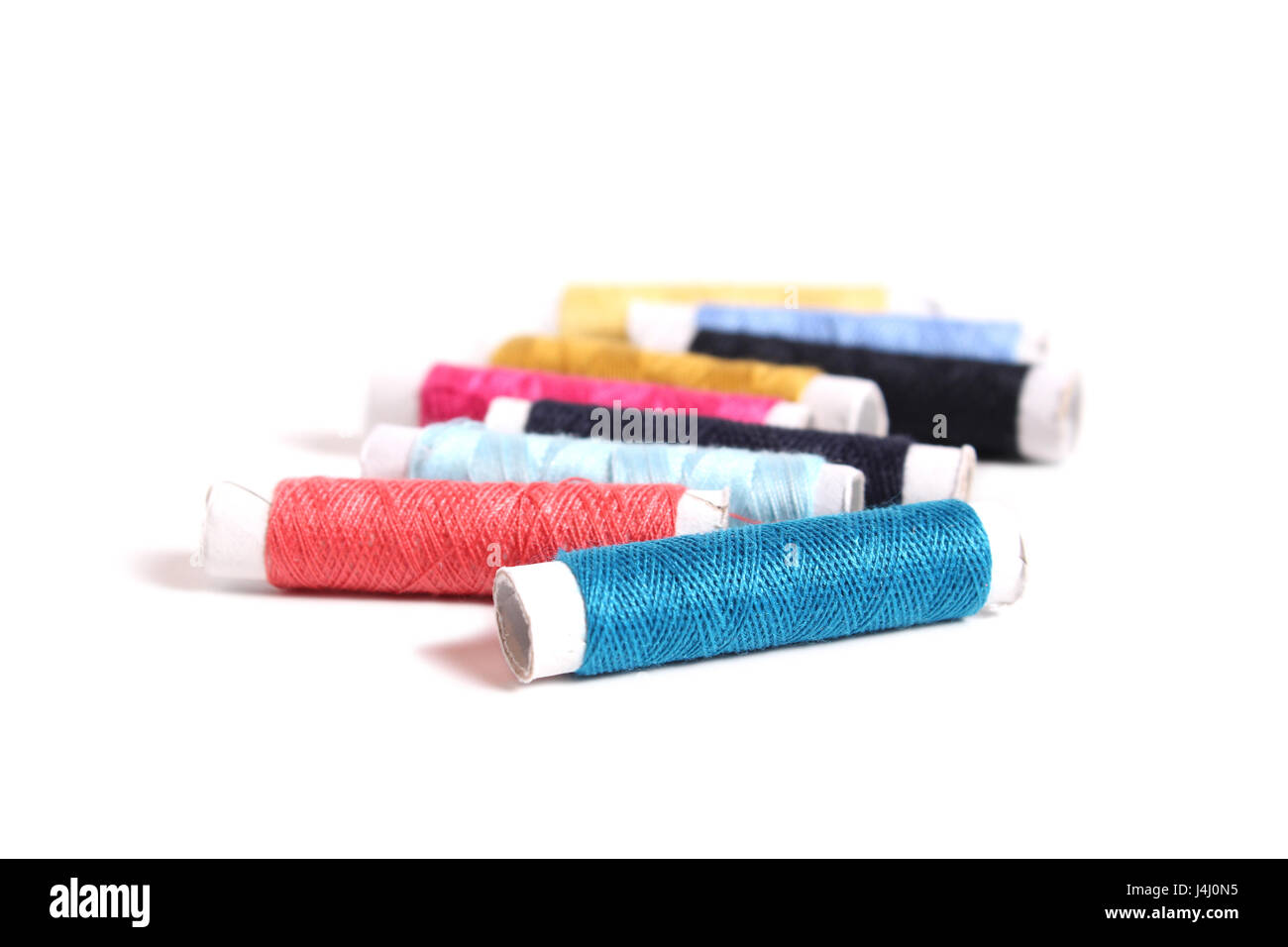 Cotton threads sewing multicolored Cut Out Stock Images & Pictures - Alamy