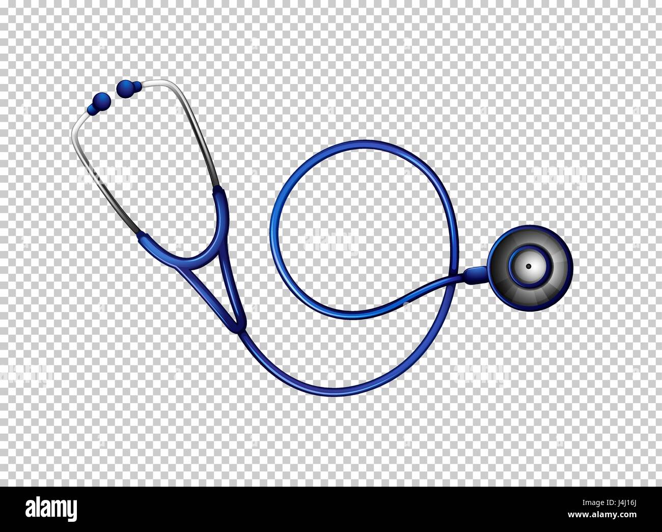 Stethoscope in blue color illustration Stock Vector Image & Art - Alamy