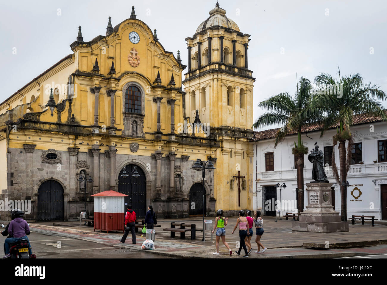 Historical Center of Popayan, Colombia. Church of San Francisco Stock ...