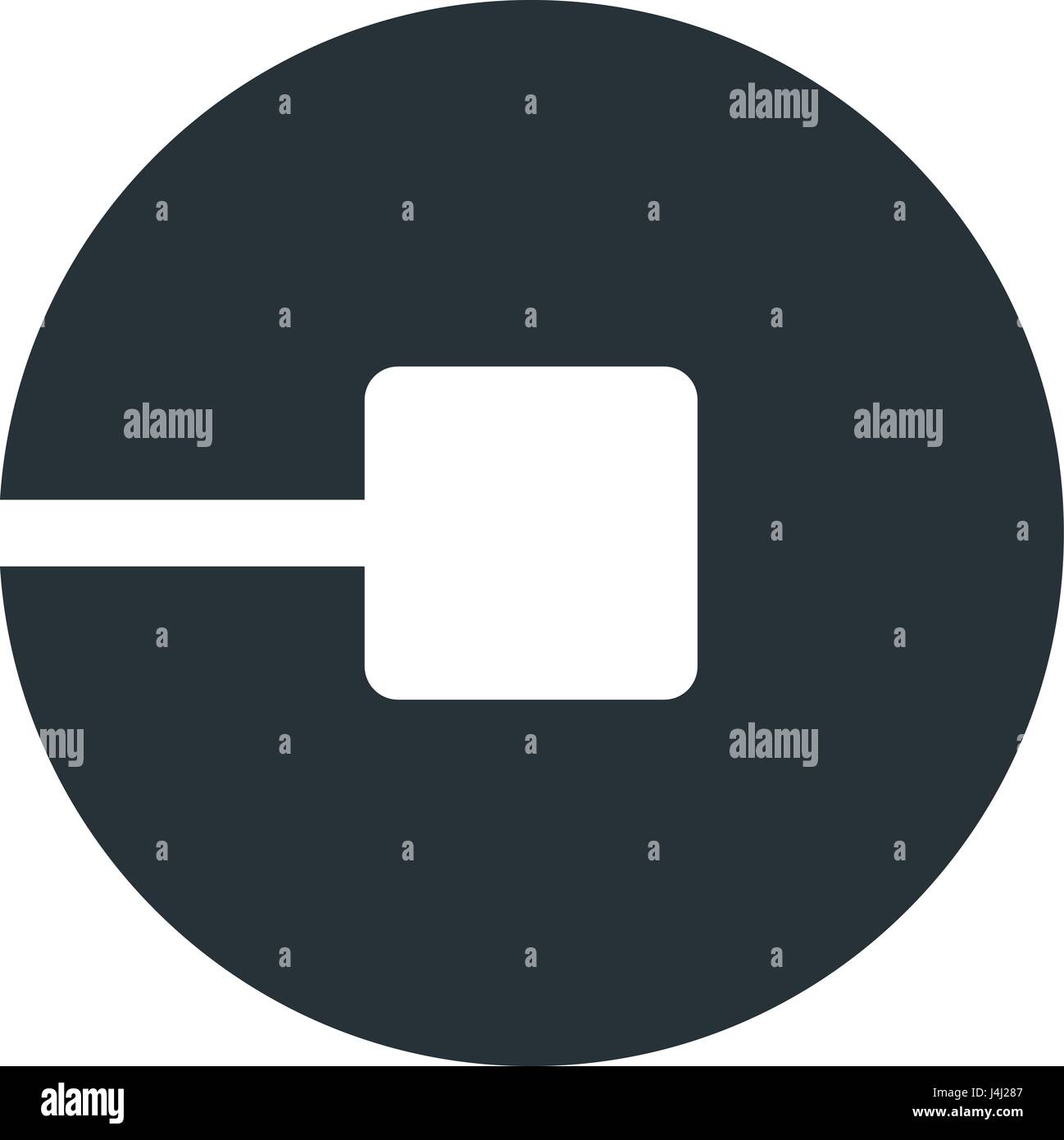 Uber car and logo Stock Vector Images - Alamy