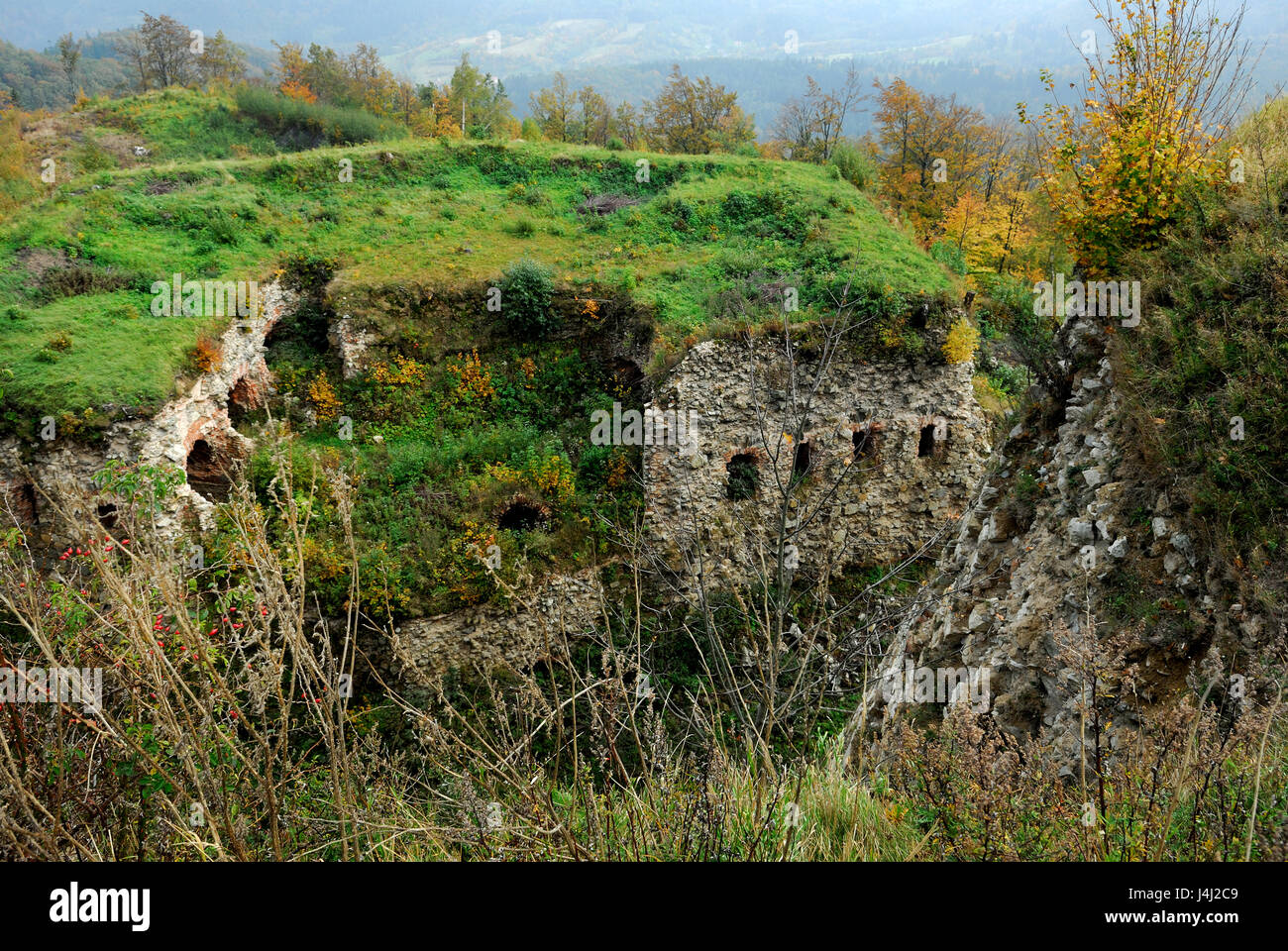 europe, fort, fort silberberg silver mountain fort, lower silesia ...