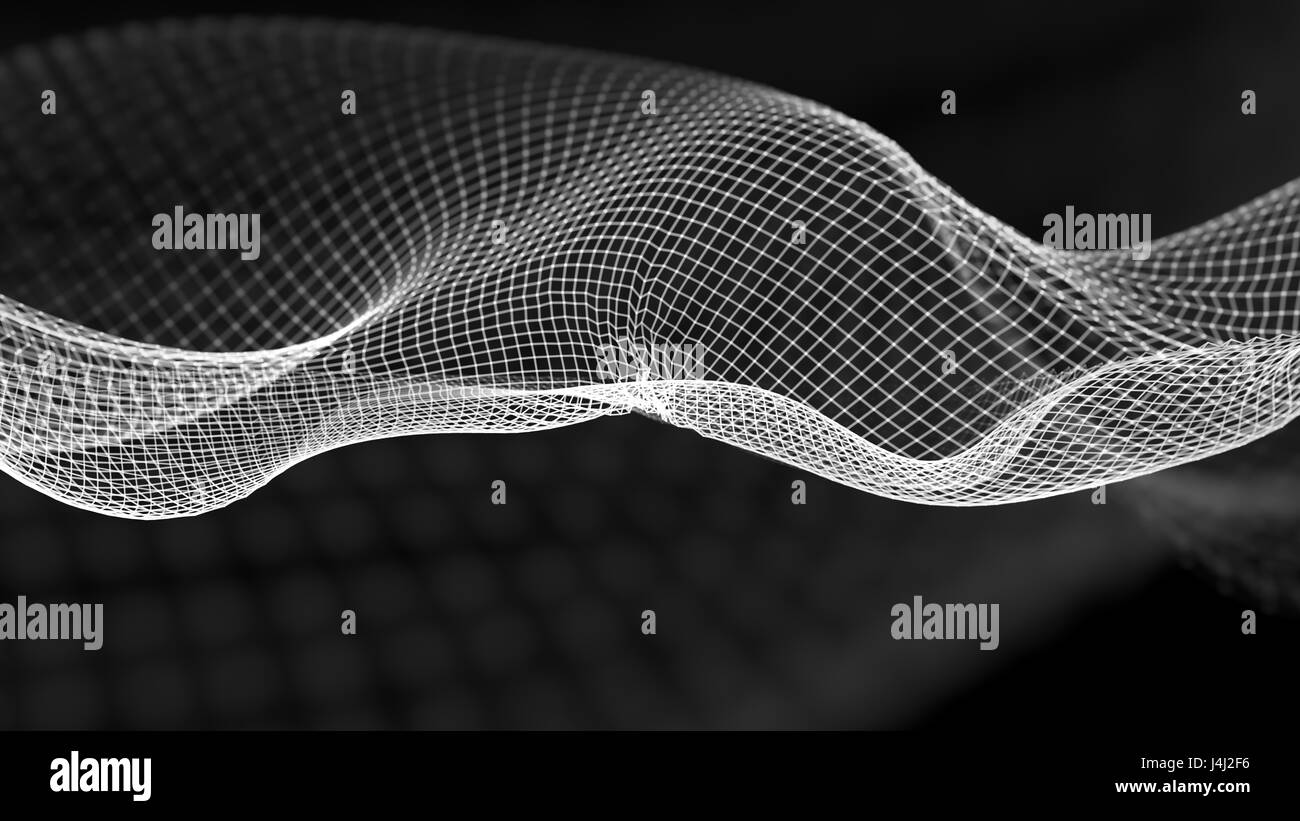 Abstract wave structure against a dark background Stock Photo - Alamy