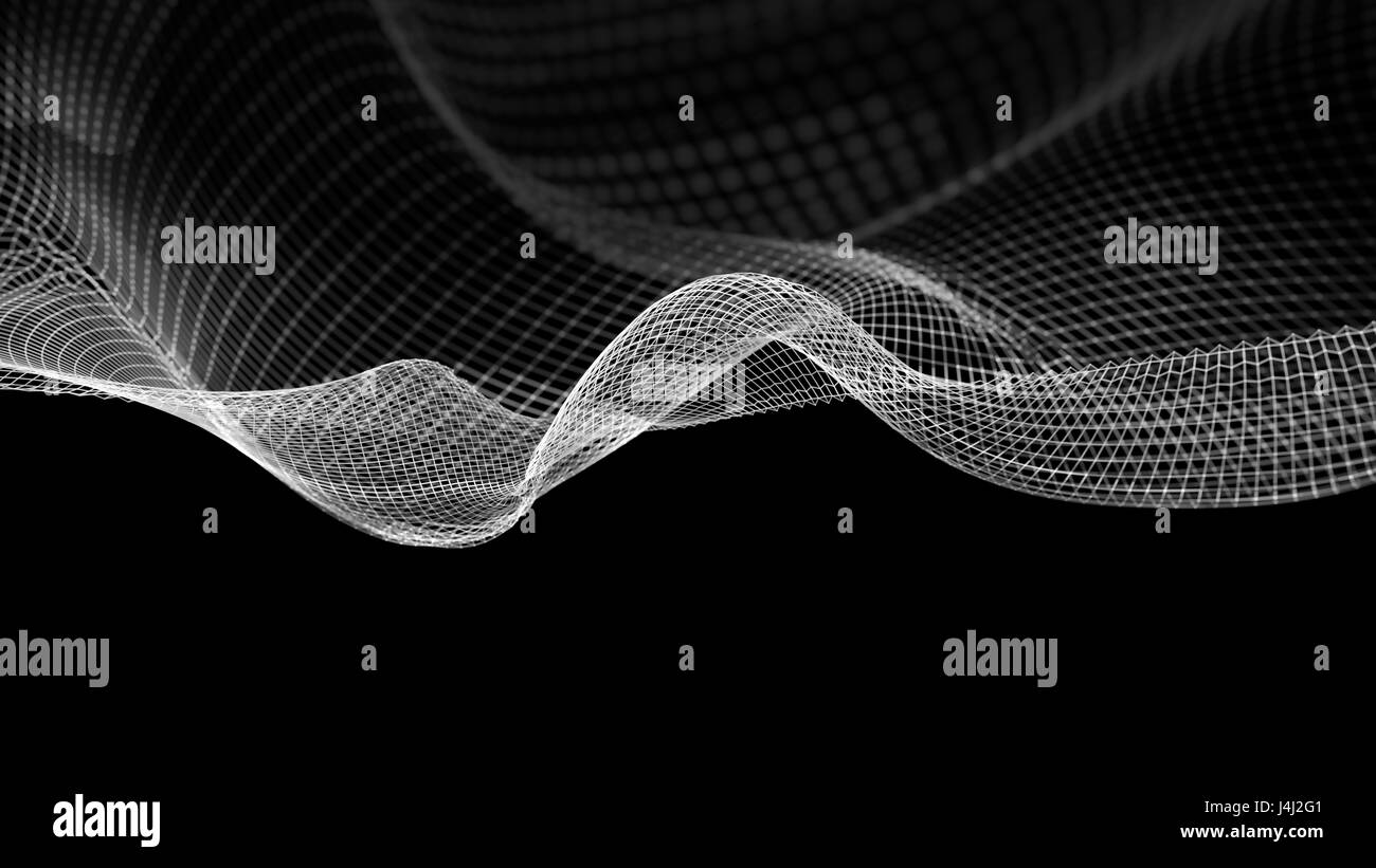 Abstract wave structure against a dark background Stock Photo - Alamy