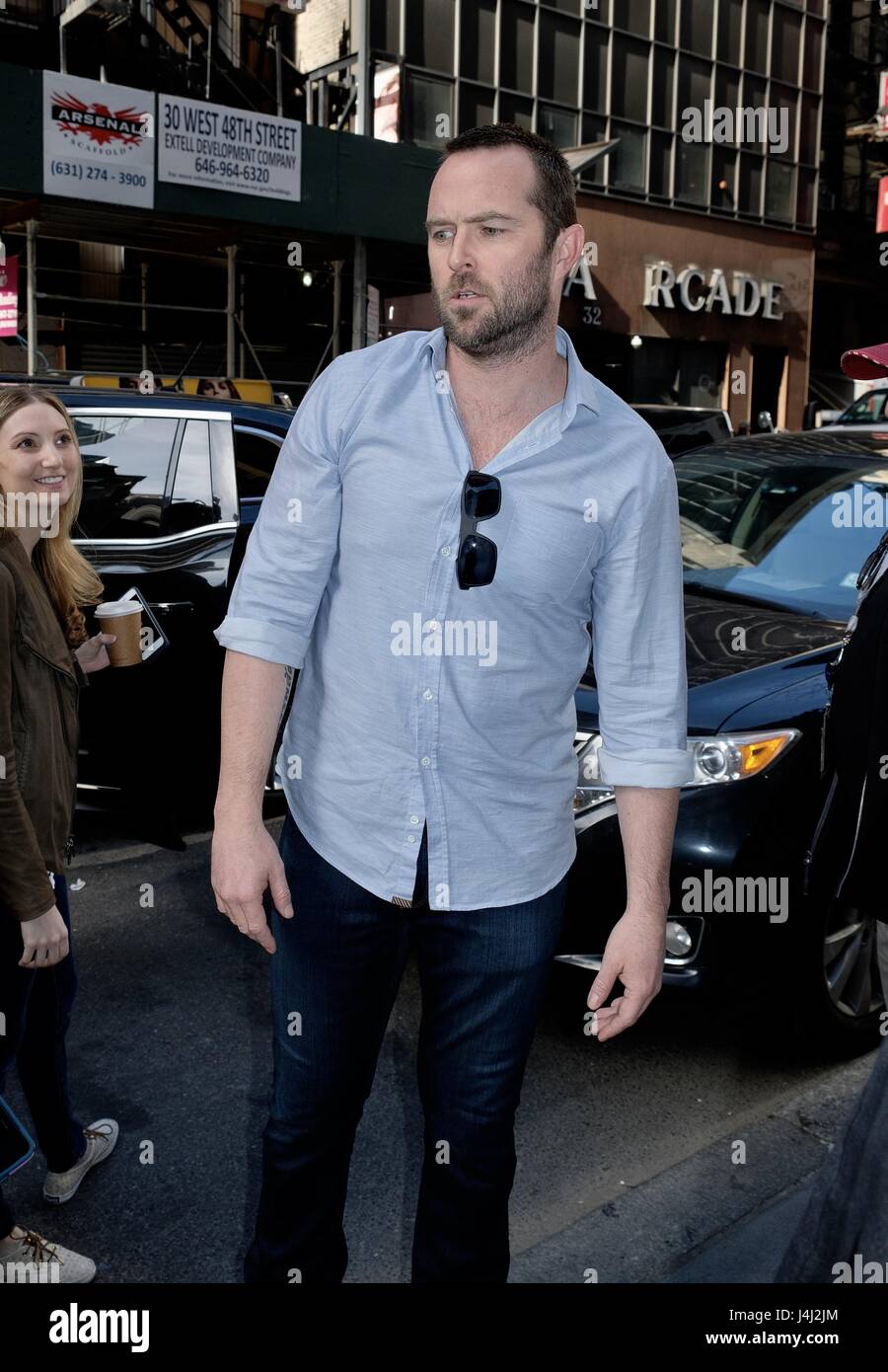 Sullivan Stapleton outside of NBC studios Featuring: Sullivan Stapleton ...