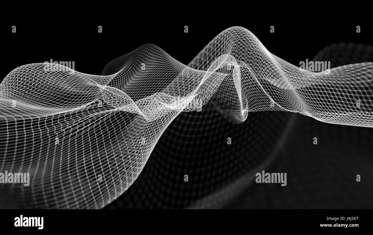 Abstract wave structure against a dark background Stock Photo - Alamy
