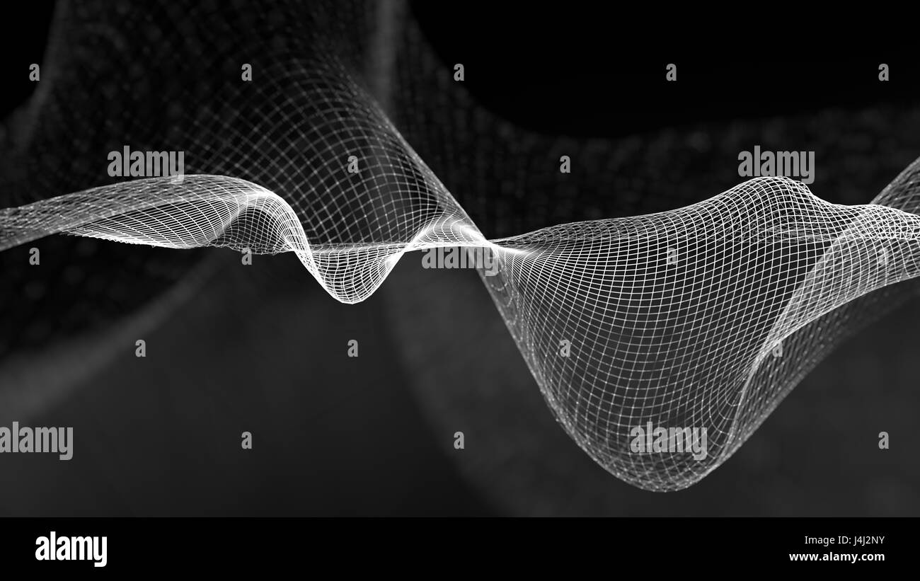 Abstract wave structure against a dark background Stock Photo - Alamy