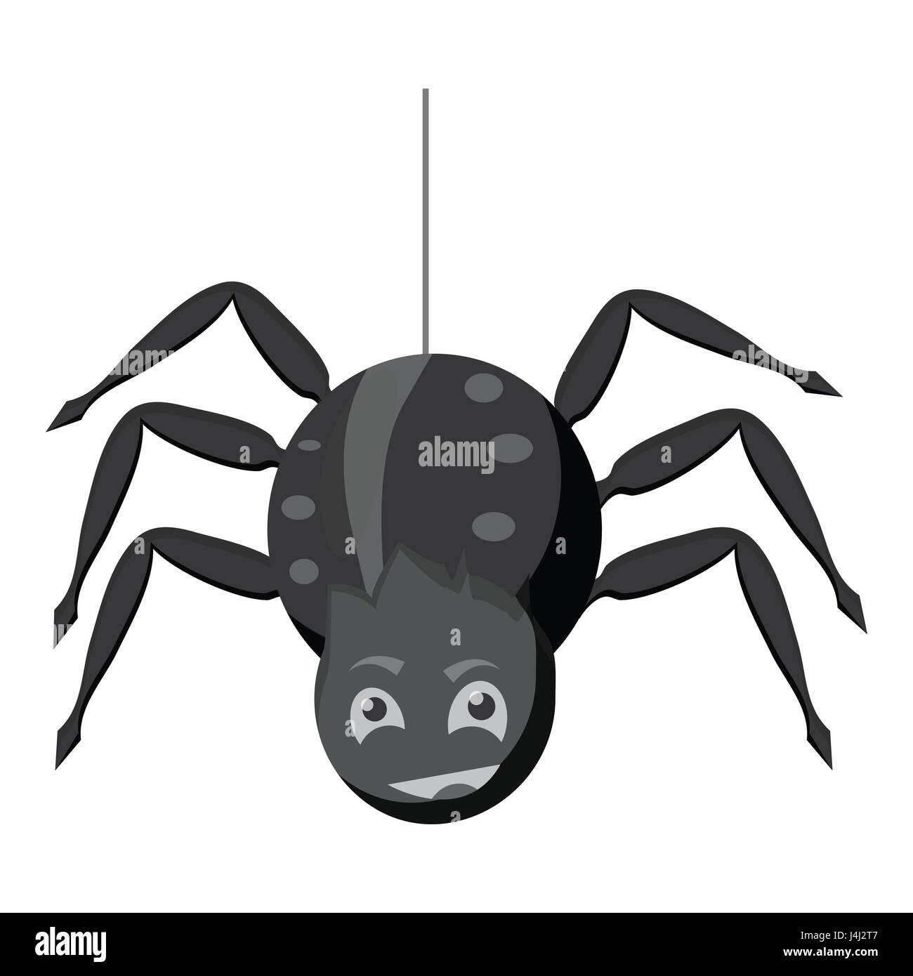 Spider icon, gray monochrome style Stock Vector Image & Art - Alamy