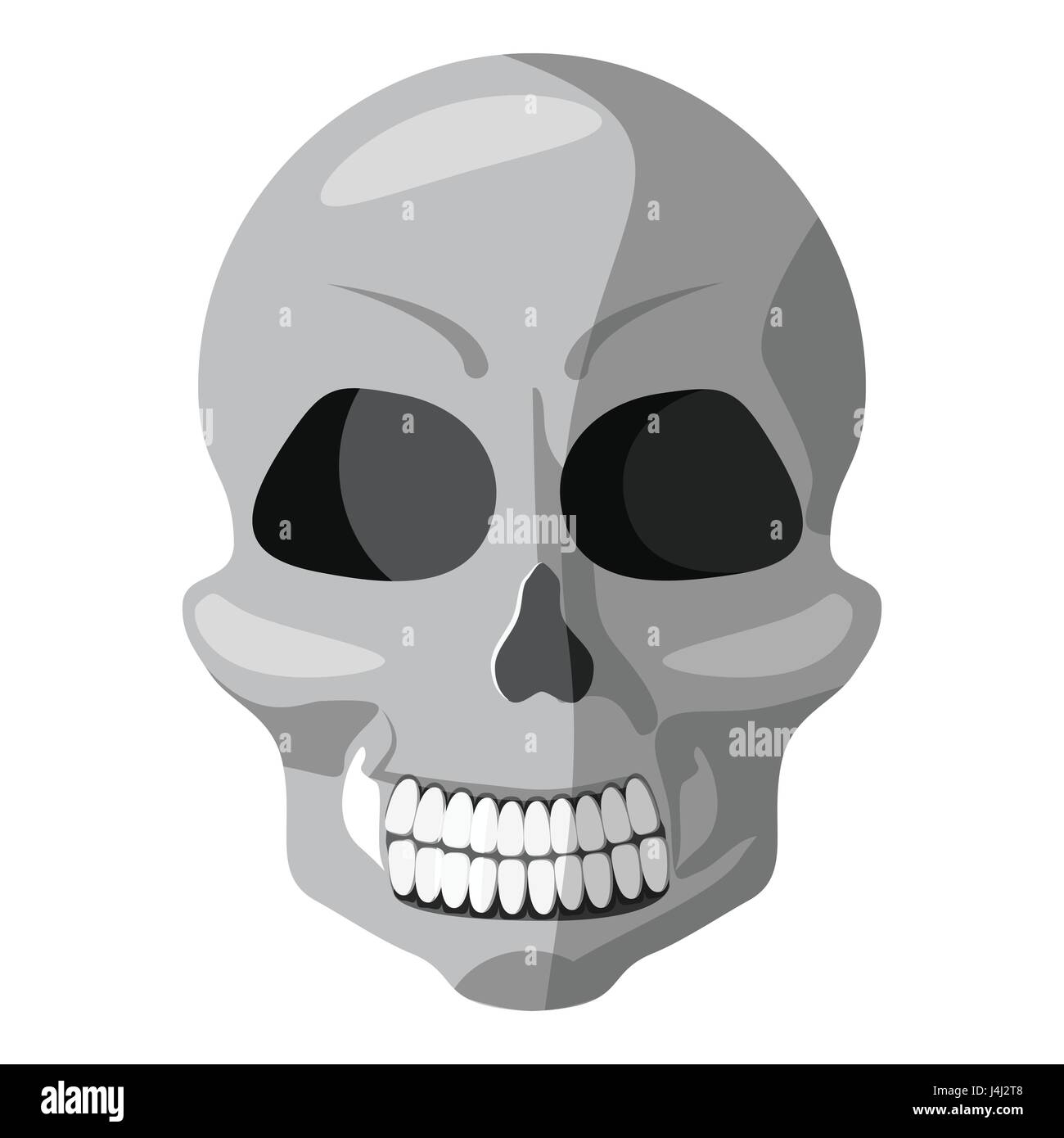 Human skull icon, gray monochrome style Stock Vector Image & Art - Alamy