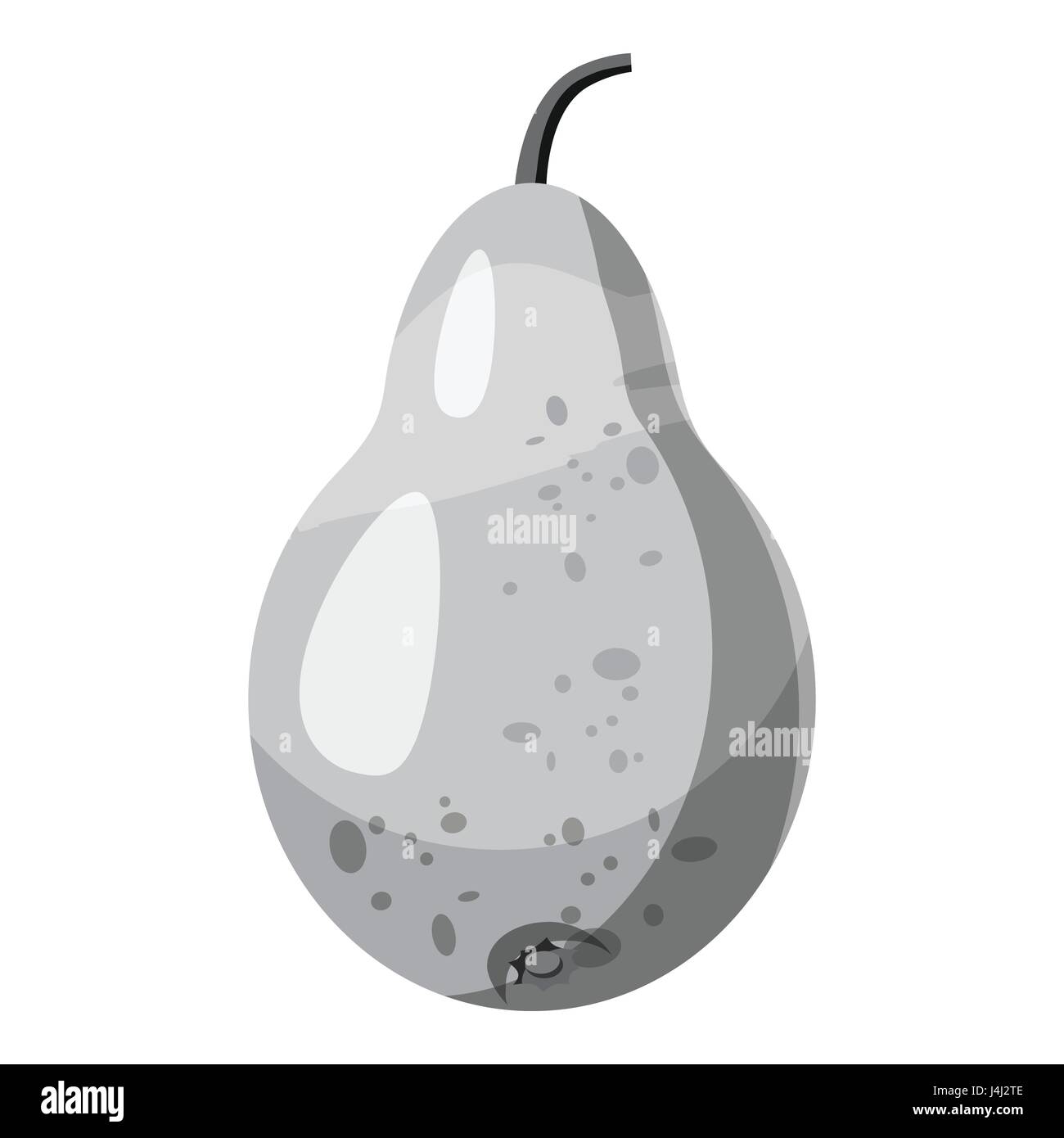 Pear icon, gray monochrome style Stock Vector Image & Art - Alamy