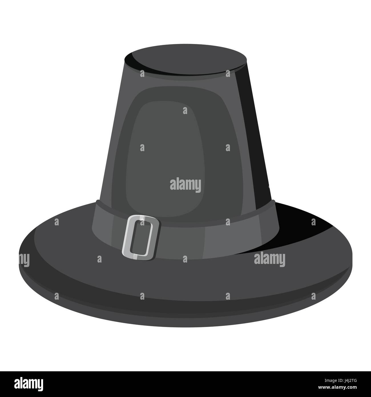 Pilgrim hat icon, gray monochrome style Stock Vector Image & Art - Alamy