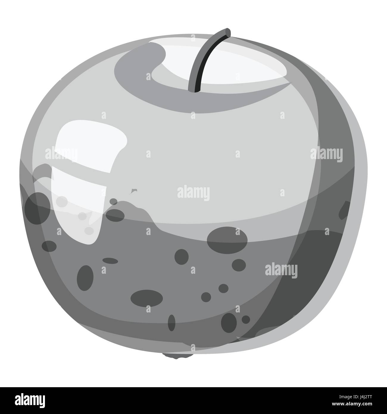 Apple icon, gray monochrome style Stock Vector Image & Art - Alamy
