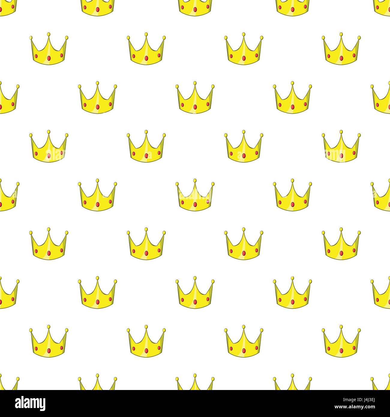 Crown pattern, cartoon style Stock Vector Image & Art - Alamy