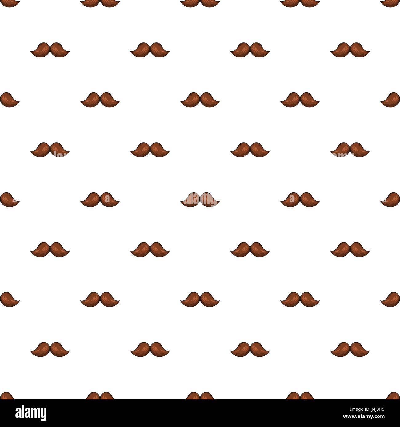 Moustache pattern, cartoon style Stock Vector Image & Art - Alamy